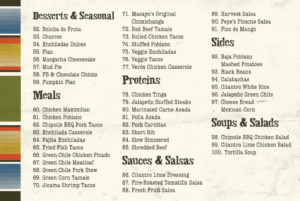 Set of Macayo Recipe Cards - Macayo’s Mexican Food